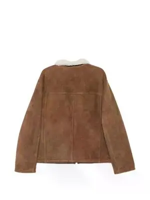 MANZONI 24 Shearling Collar Suede Jacket
