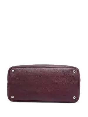 Prada Vitello Daino Double Handle Tote Satchel - Red