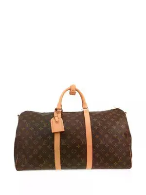 LOUIS VUITTON 50 Keepall Monogram Holdall Bag - Brown