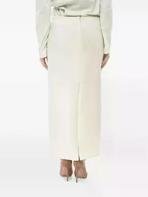 SUPER BLOND A-line Side-slit Maxi Skirt