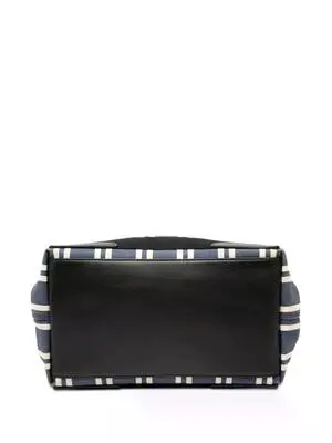 Balenciaga Canvas Striped Cabas S Tote Bag