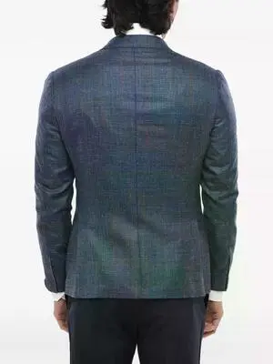 Corneliani Single-breasted Checked Blazer