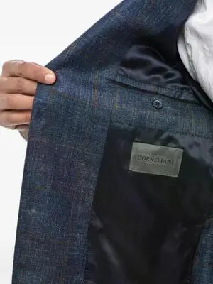 Corneliani Single-breasted Checked Blazer