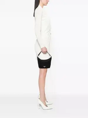 Prada 2013-2026 Tessuto Sirio Shoulder Bag - Black