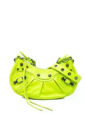 Balenciaga 2010 Lambskin Motocross Le Cagole Xs Crossbody Bag - Yellow