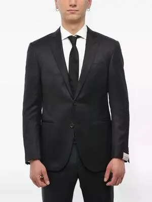 Corneliani Academy Peak-lapel Jacket - Black
