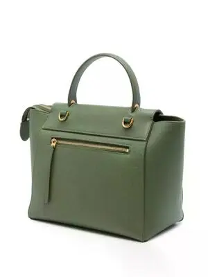 Celine Micro Grained Calfskin Belt Bag Satchel - Green