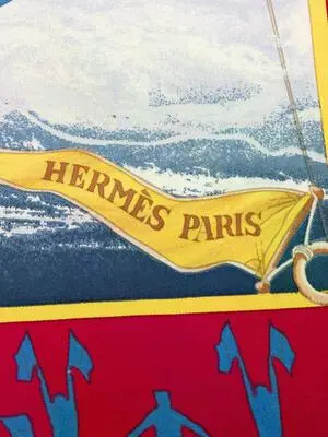 Hermès 1980-2010 En Course Silk Scarf 90 Scarves