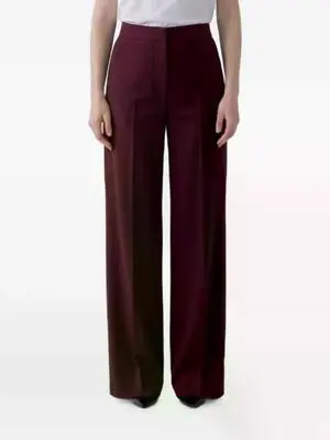Max Mara Pressed-crease Pants - Red