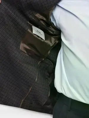 Corneliani Double-breasted Checked Blazer