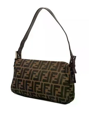 Fendi 20th Century Zucca Canvas Baguette Shoulder Bag