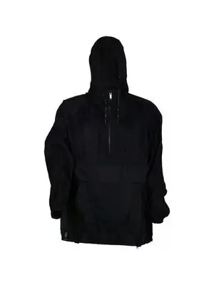 Valentino Garavani Logo-patch Hooded Jacket - Black