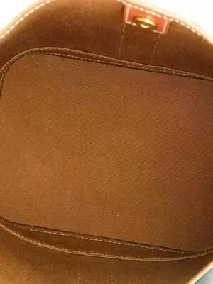 Celine Triomphe Coated Canvas Small Bucket Bag