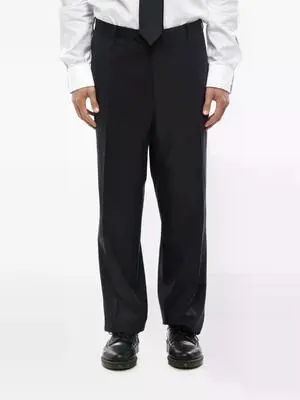 Corneliani Pressed-crease Trousers - Blue