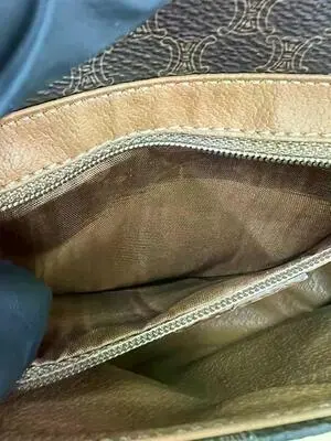 Celine 2012 Macadam Coated Canvas Satchel