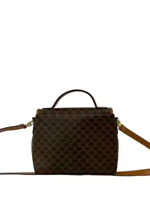 Celine 2012 Macadam Coated Canvas Satchel