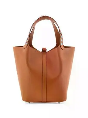 Hermès Picotin Lock Bag Tressage Epsom Mm Tote Bag - Blue