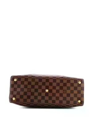 LOUIS VUITTON Riverside Handbag Damier Leather Tote - Brown