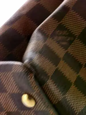 LOUIS VUITTON Riverside Handbag Damier Leather Tote - Brown
