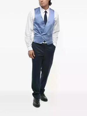 Corneliani Double-breasted Silk Waistcoat