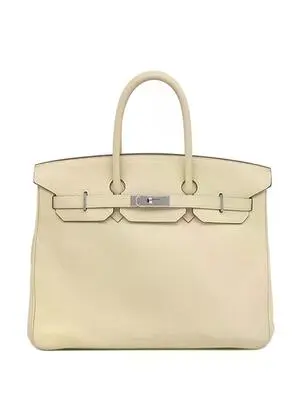 Hermès 2009 Clemence Birkin Retourne 35 Handbag - Brown