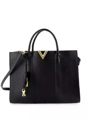 LOUIS VUITTON Very Monogram Leather Mm Tote Bag - Black