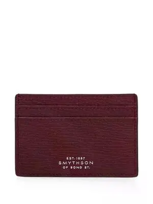 Smythson Ludlow Leather Card Holder - Red