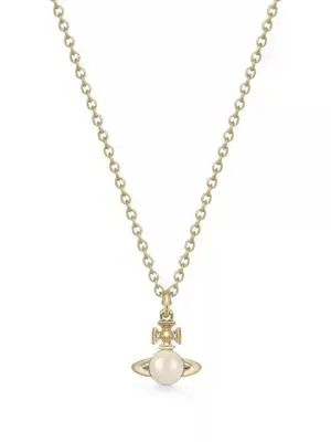 VIVIENNE WESTWOOD Balbina Pendant Necklace With Pearl Detail - Gold