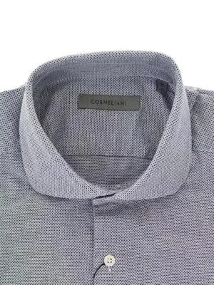 Corneliani Textured-finish Shirt - Blue
