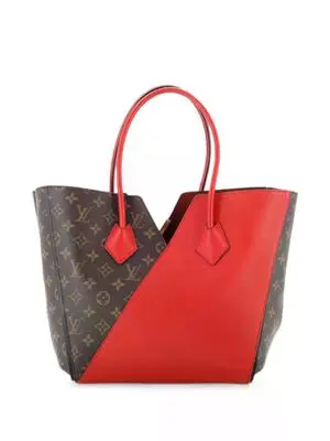 LOUIS VUITTON Kimono Handbag Monogram Canvas And Leather Mm Tote Bag - Red