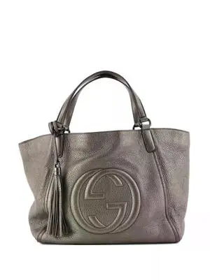 Gucci Soho Leather Medium Shoulder Bag - Grey