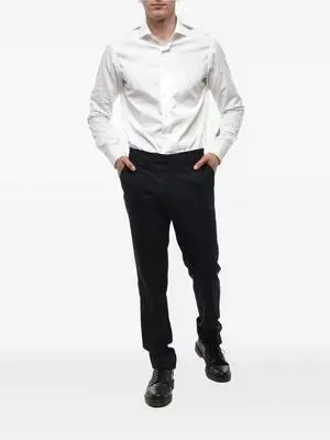 Corneliani Pressed-crease Virgin Wool Trousers