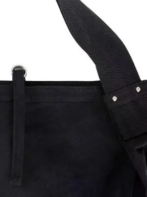 TAIGA TAKAHASHI Strap Newsboy Shoulder Bag - Black