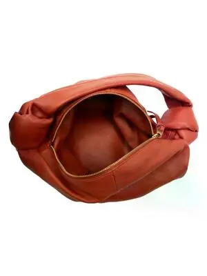 Bottega Veneta Mini Calfskin Double Knot Handbag - Orange