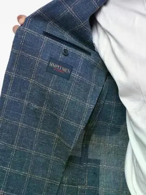 Corneliani Checked Single-breasted Blazer