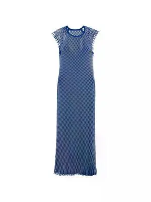 Simkhai Faylen Open-weave Midi Dress