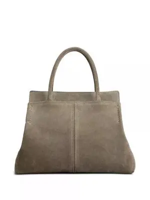 TOD'S Logo-patch Suede Tote Bag