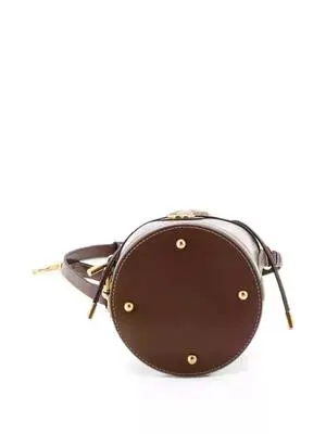 Gucci Ophidia Top Handle Leather And Gg Canvas Mini Bucket Bag