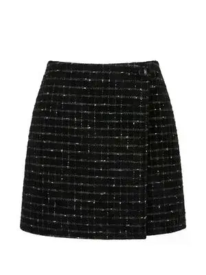 MSGM Check-pattern Wrap Skirt