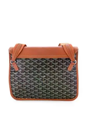 Goyard Coursier Messenger Bag In Coated Canvas And Leather - Brown