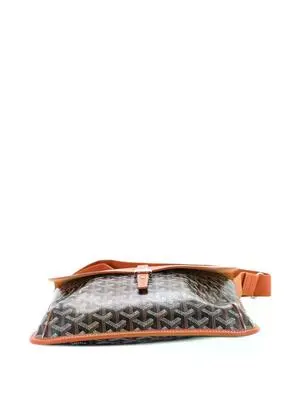 Goyard Coursier Messenger Bag In Coated Canvas And Leather - Brown