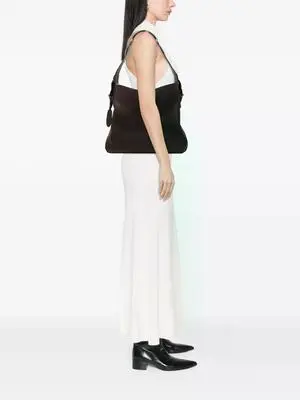 Gucci 2000-2015 Medium Pebbled Calfskin Web Heritage Shoulder Bag