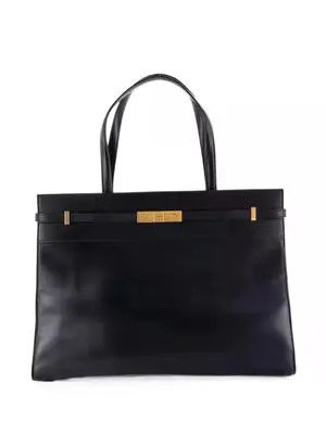 Saint Laurent Manhattan Leather Medium Tote Bag - Black