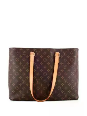 LOUIS VUITTON Louis Vuitton Luco Handbag Monogram Canvas Tote Bag Black
