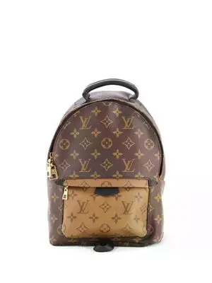 LOUIS VUITTON Palm Springs Reverse Monogram Canvas Pm Backpack - Black
