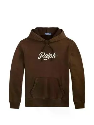 Polo Ralph Lauren Logo-print Drawstring Hoodie - Brown