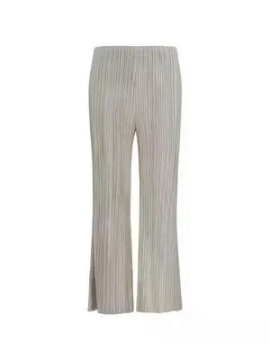 GONGDID DESIGN Plissé-effect Palazzo Pants - Neutrals