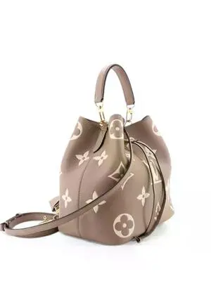 LOUIS VUITTON Neonoe Handbag Bicolor Monogram Empreinte Giant Mm Bucket Bag - Grey