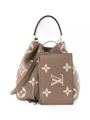 LOUIS VUITTON Monogram Empreinte Giant Mm Bucket Bag - Grey