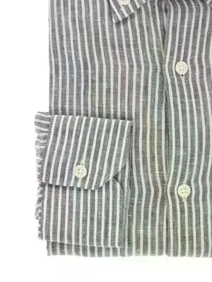 Corneliani Striped Button-down Shirt - Brown